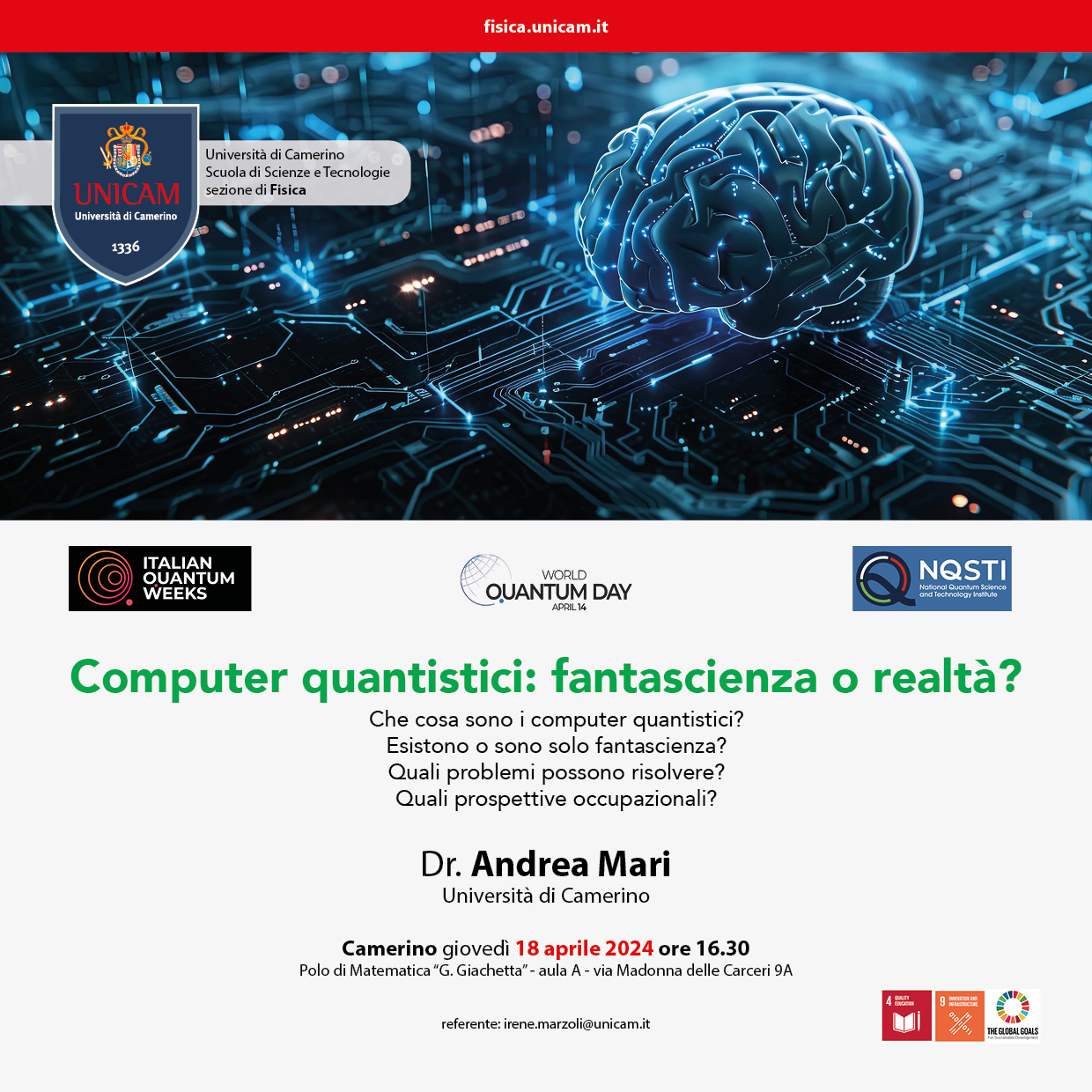 Camerino 2024 – Italian Quantum Weeks